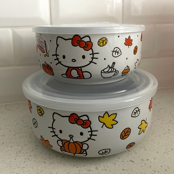 Hello Kitty | Dining | Hello Kitty Halloween Fall Ceramic Tupperware ...